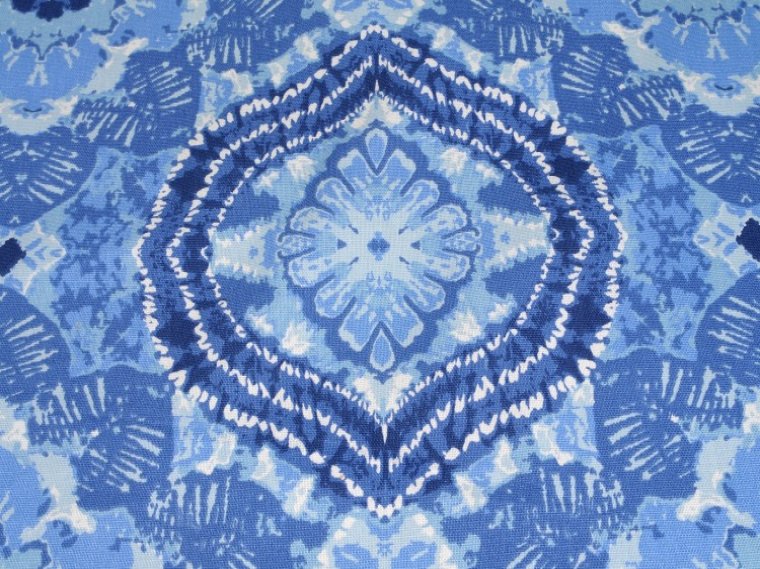 Tone on Tone Blue White Batik Design, 100% High Quality Cotton, 12.5 ...