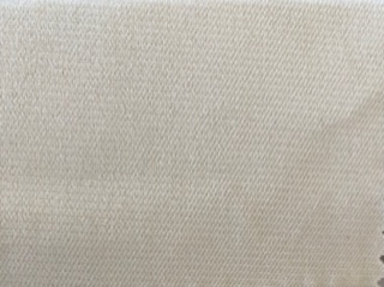 Extra Durable Ivory Velvet Fabric, Imported, Upholstery