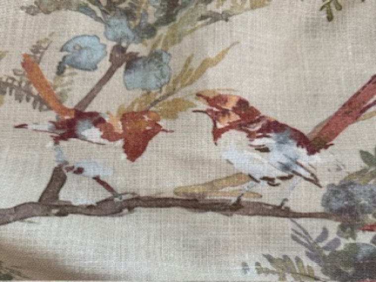 Gorgeous Fabric featuring birds, ideal for upholstery, drapes, bedding